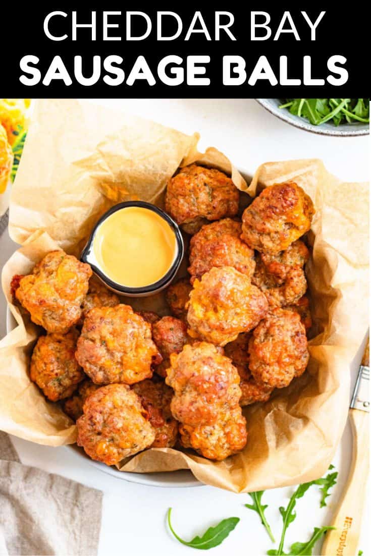 Cheddar Bay Sausage Balls - The Domestic Spoon