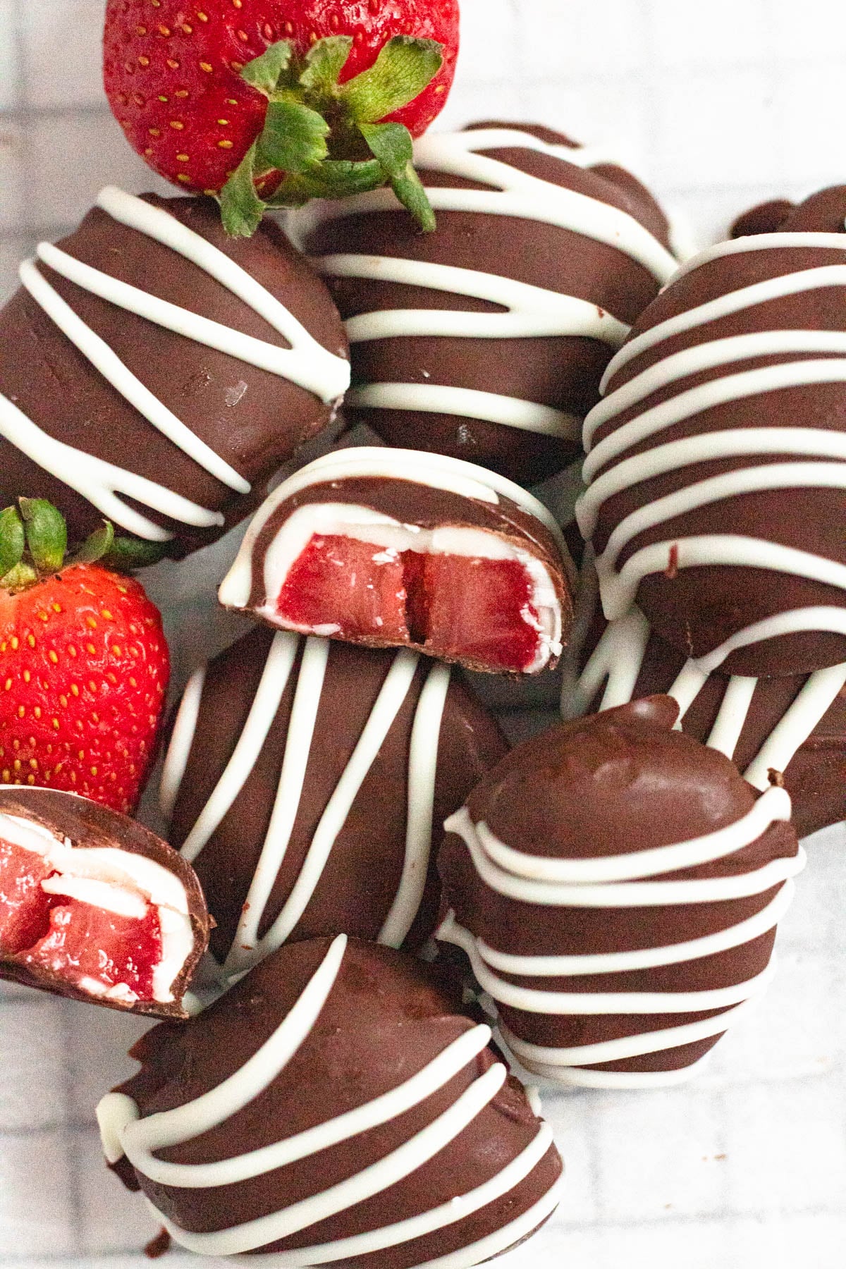 Frozen Chocolate Covered Strawberries - A TruFru Copycat!- The Domestic ...