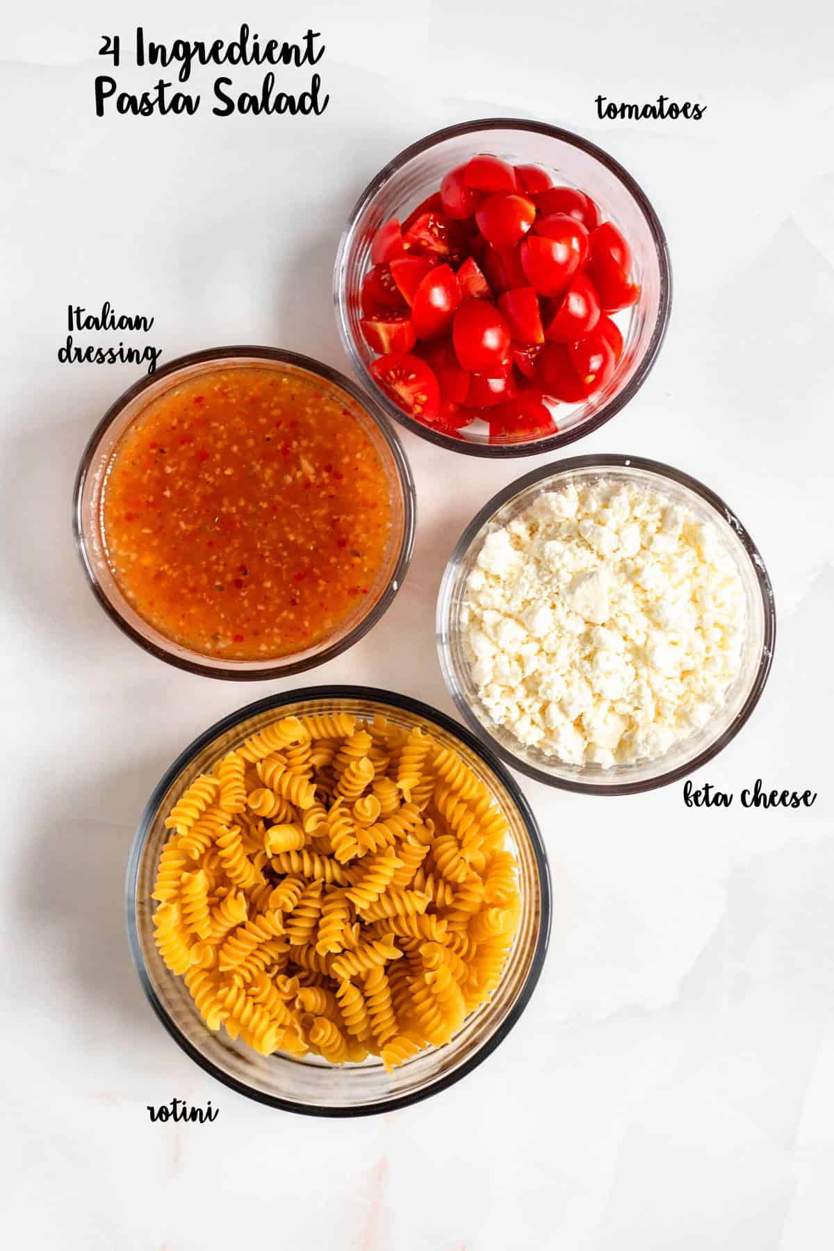 4 Ingredient Pasta Salad - The Domestic Spoon