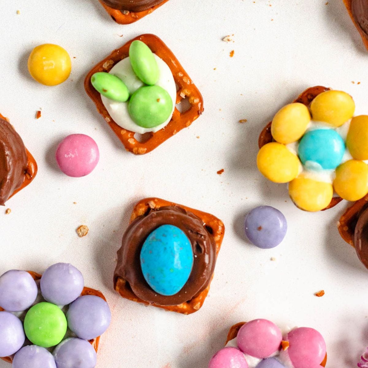 Easter Pretzels - Flowers, Bunnies, and Egg Nests!