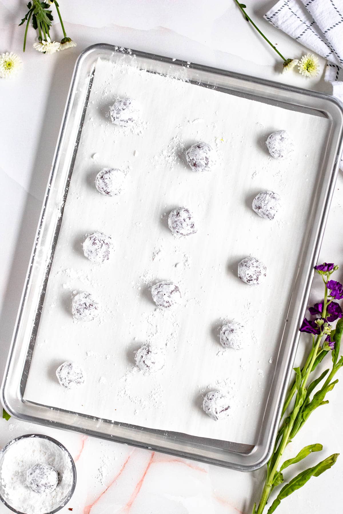 Crack Cookies - Chocolate Crinkle Cookies- The Domestic Spoon