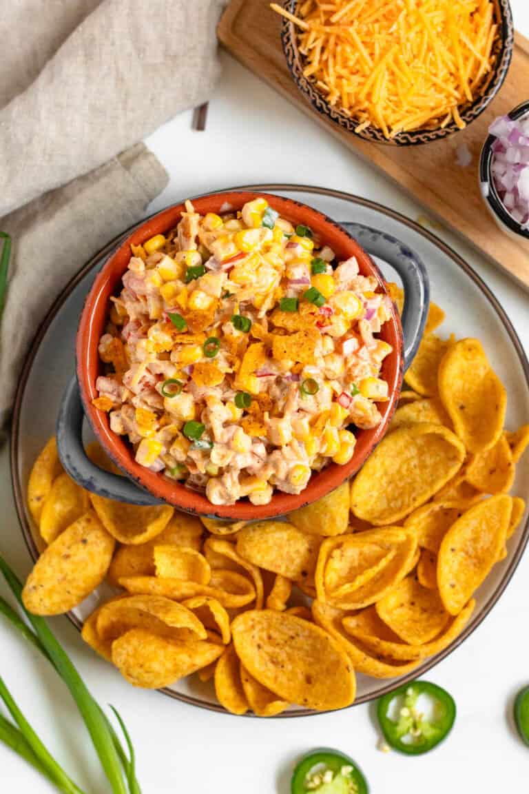 Corn Fritos Dip - Great As A Snack or Appetizer- The Domestic Spoon