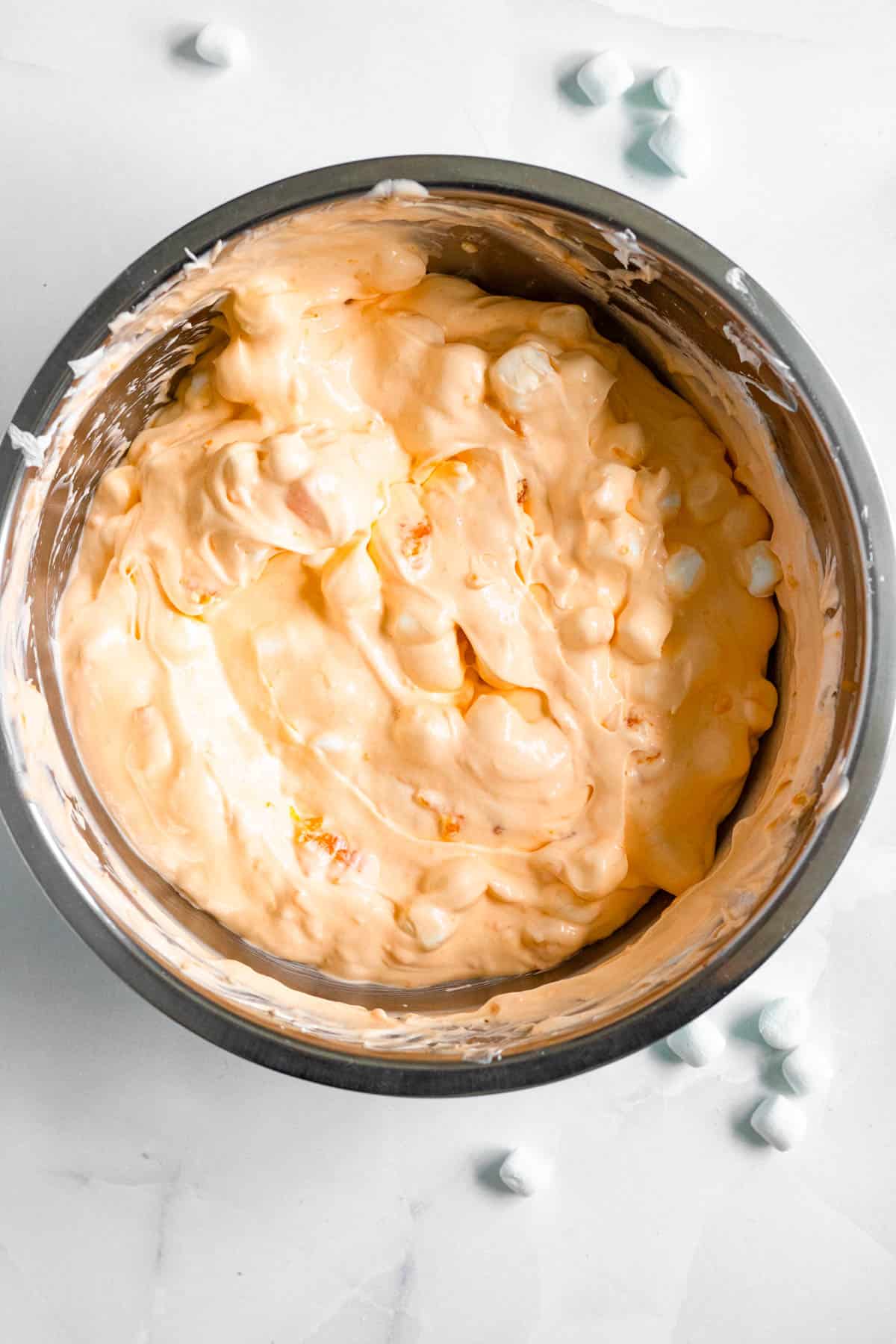 Fluffy Orange Dreamsicle Salad - The Domestic Spoon