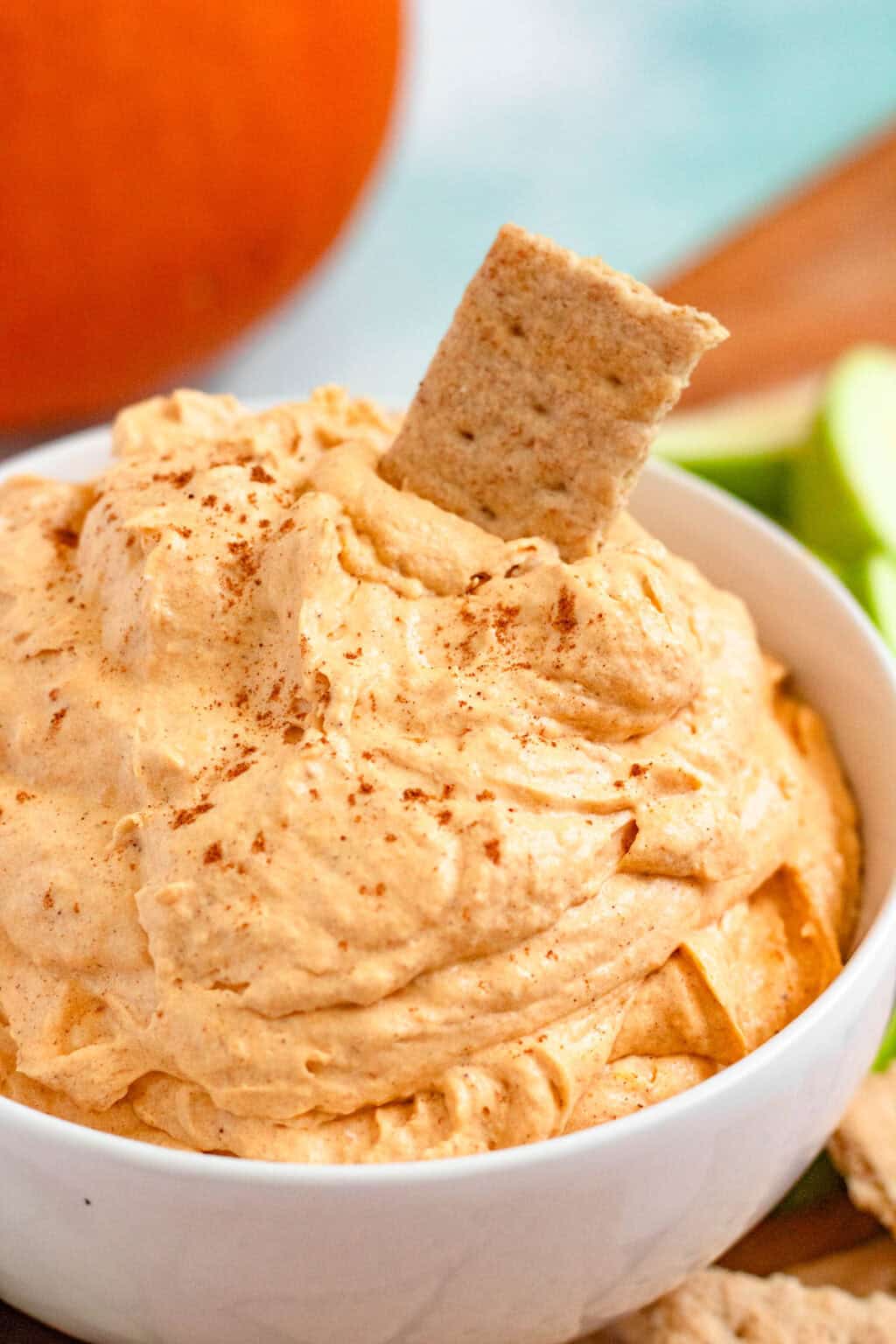 Pumpkin Dip with Cool Whip - Easy No Bake Treat!- The Domestic Spoon