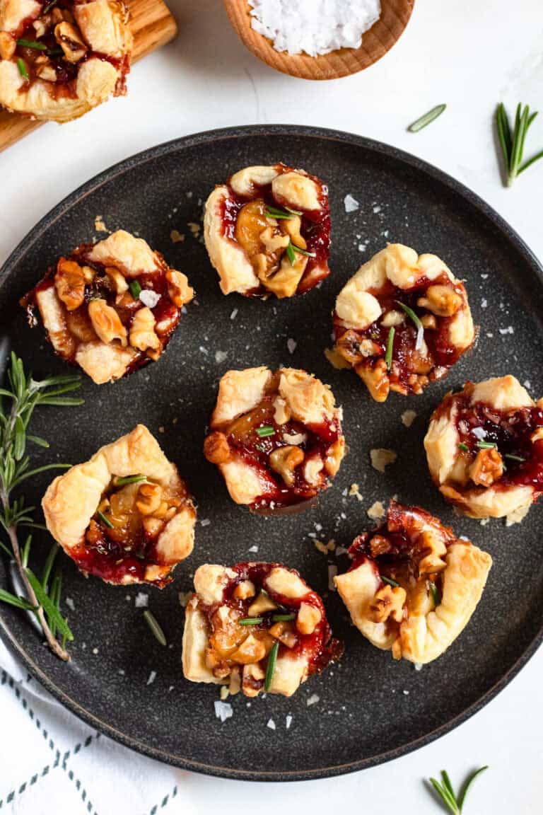 Brie Puff Pastry Bites - The Domestic Spoon