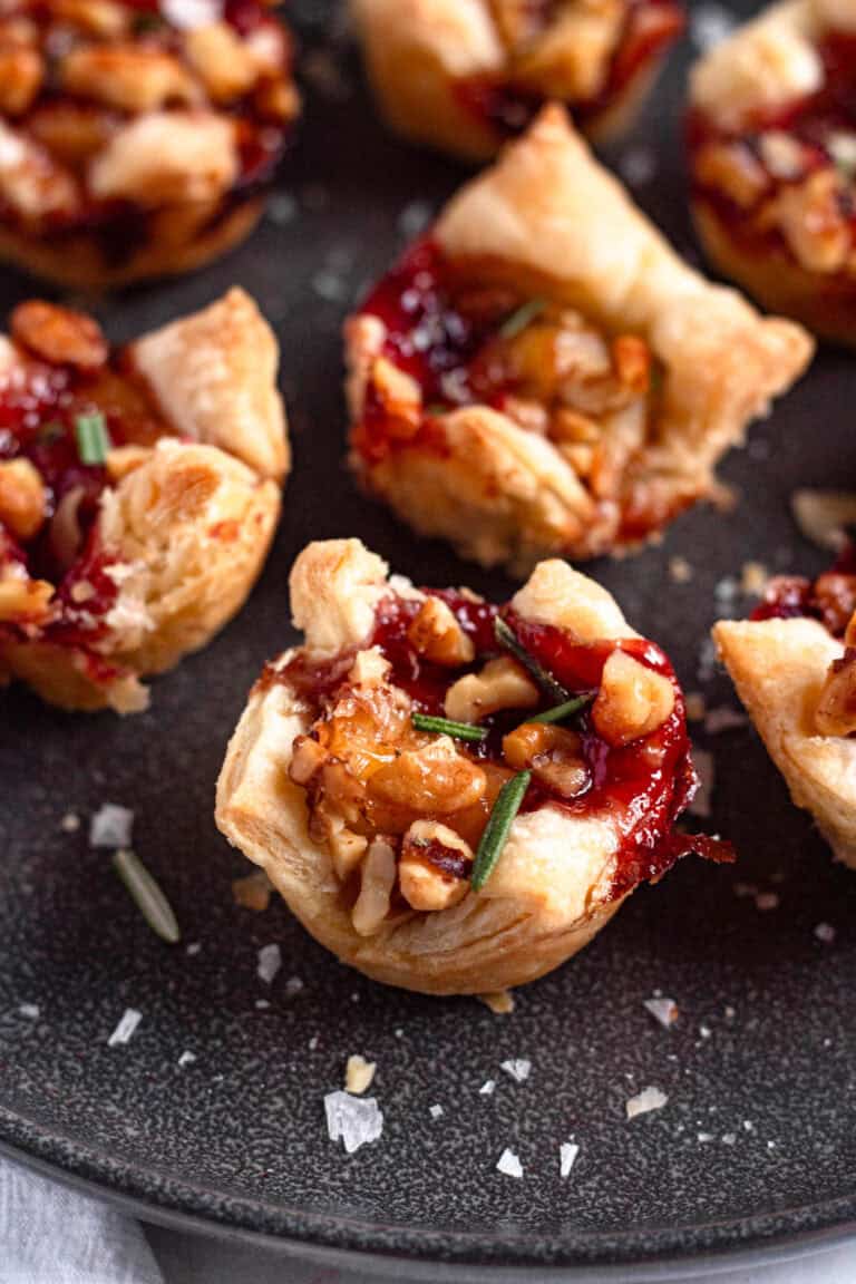Brie Puff Pastry Bites - The Domestic Spoon