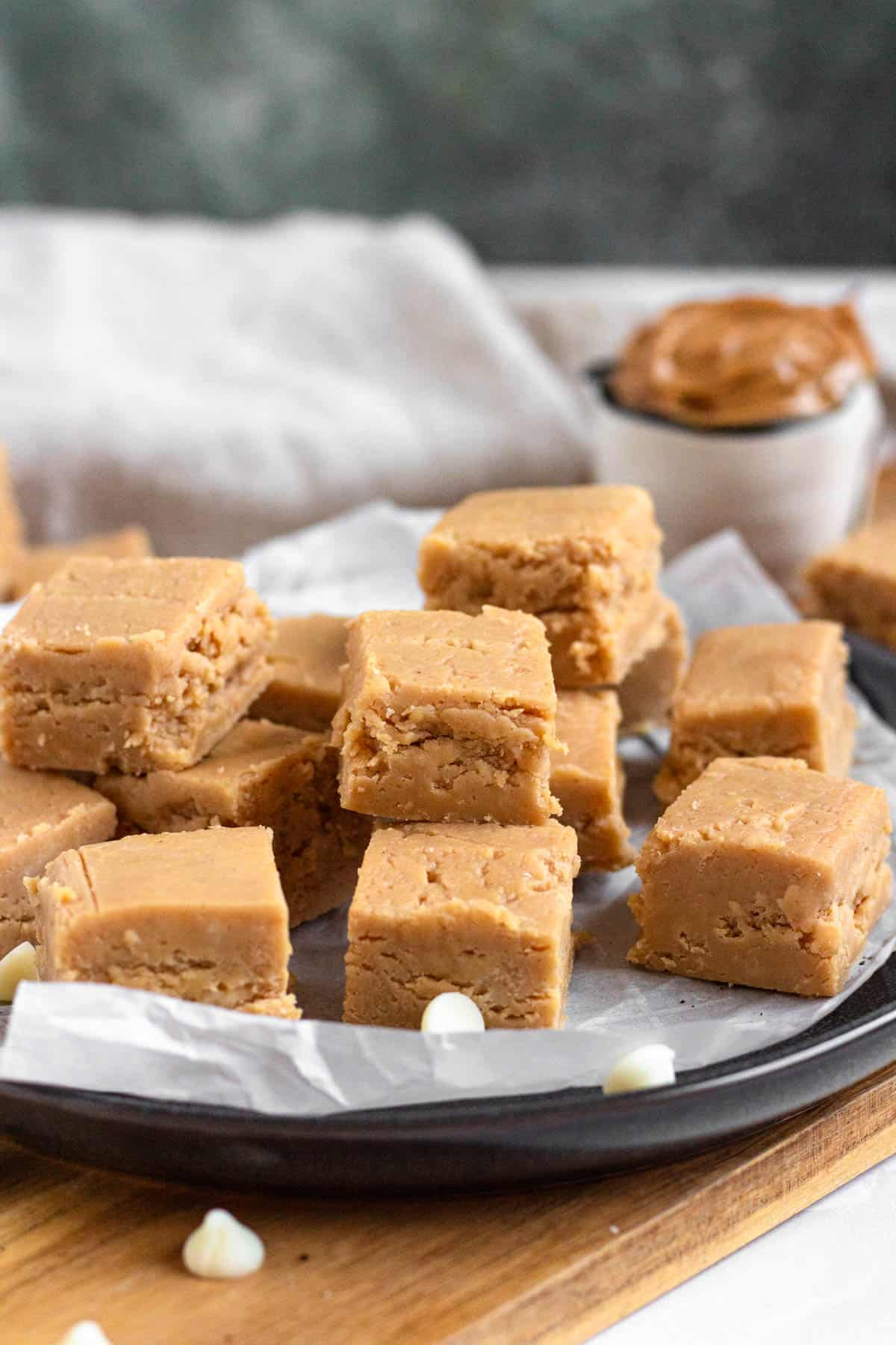 3 Ingredient Peanut Butter Fudge - The Domestic Spoon