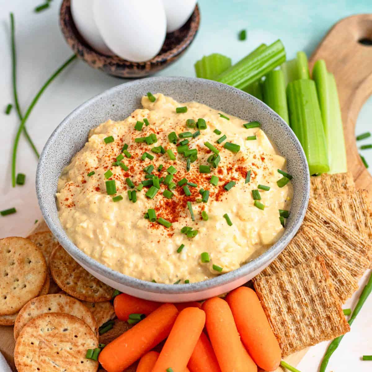 Deviled Egg Dip (Easy & Delicious!) - The Domestic Spoon