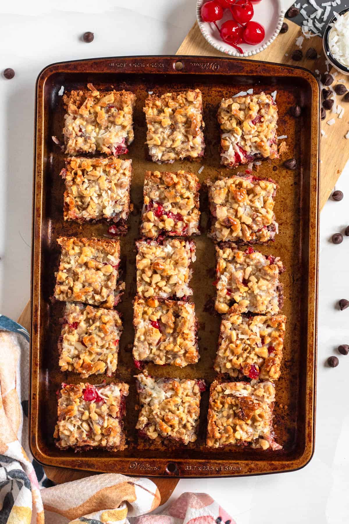 Cherry Bars (with Coconut and Chocolate) - The Domestic Spoon