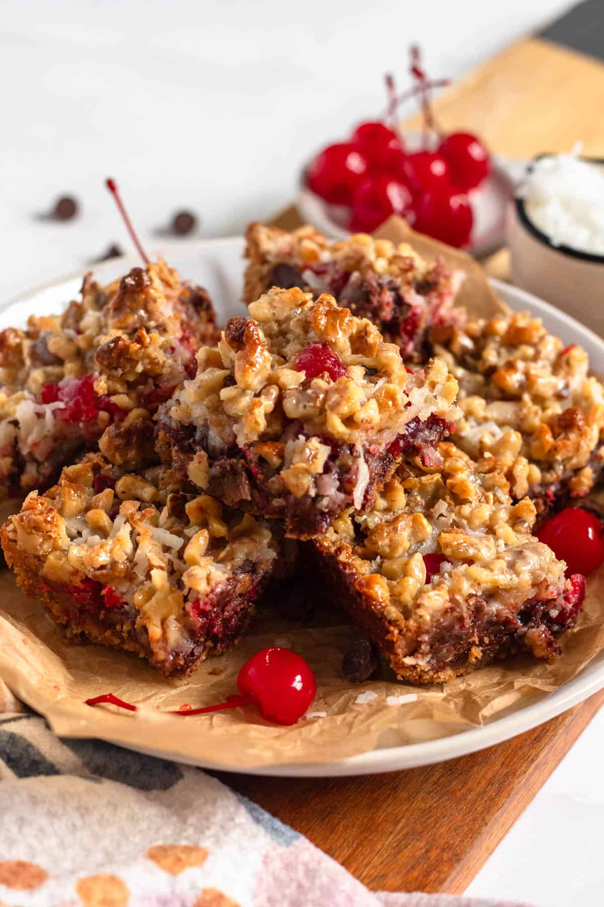 Cherry Bars (with Coconut and Chocolate) - The Domestic Spoon