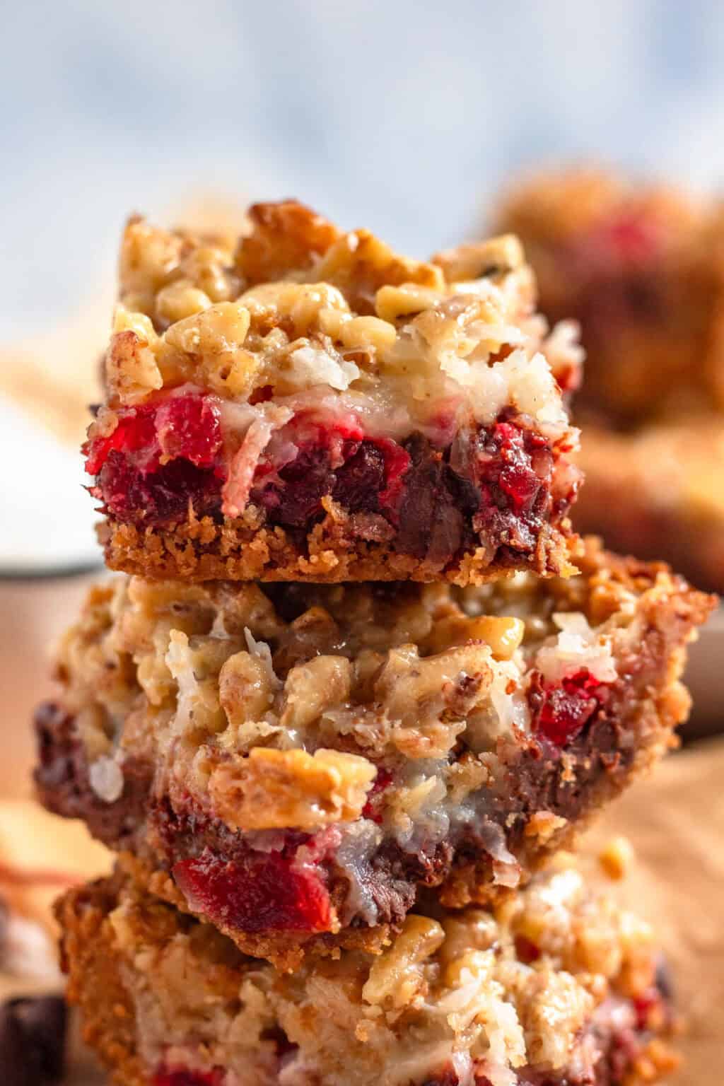 Cherry Bars (with Coconut and Chocolate) - The Domestic Spoon