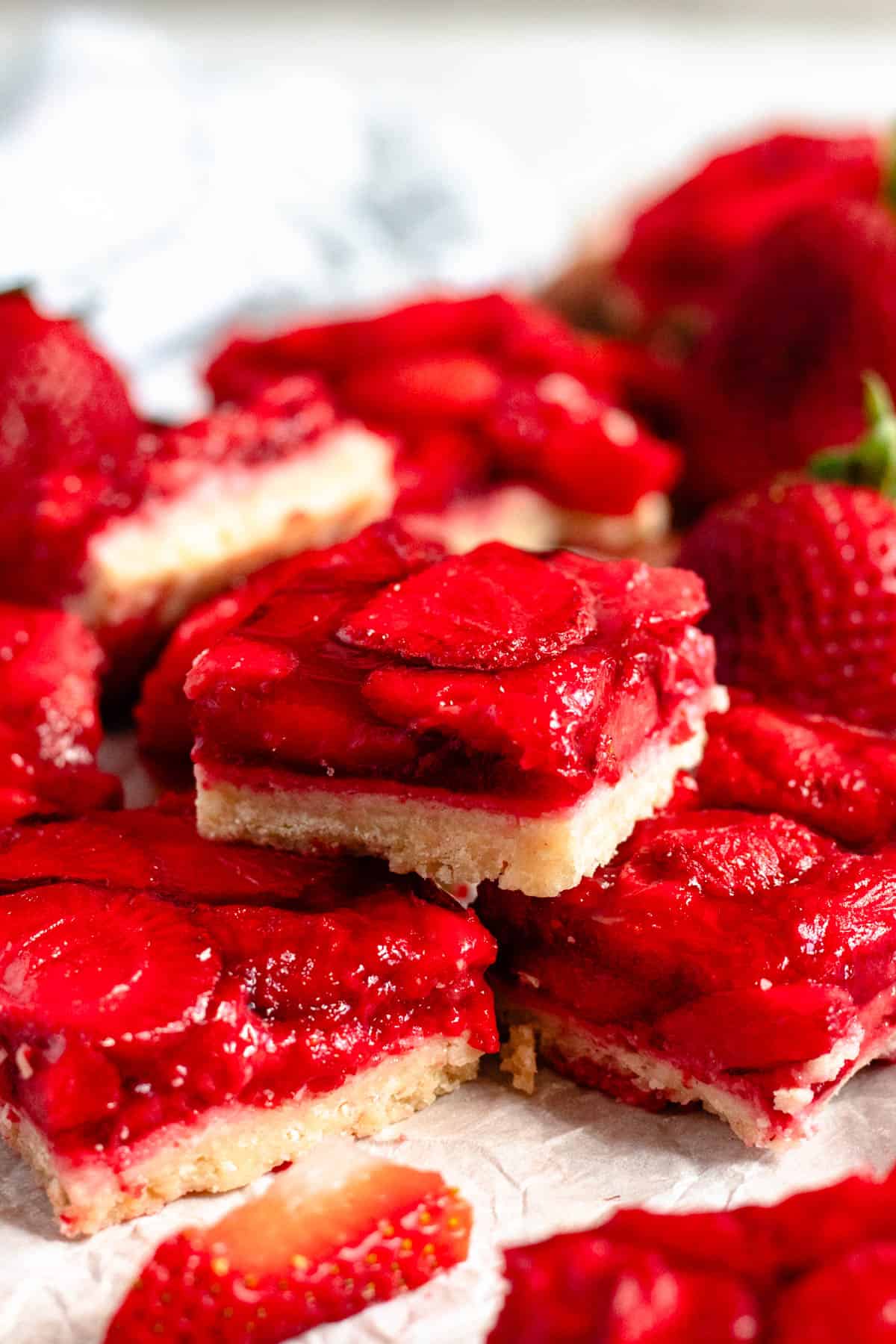 Strawberry Bars - The Domestic Spoon