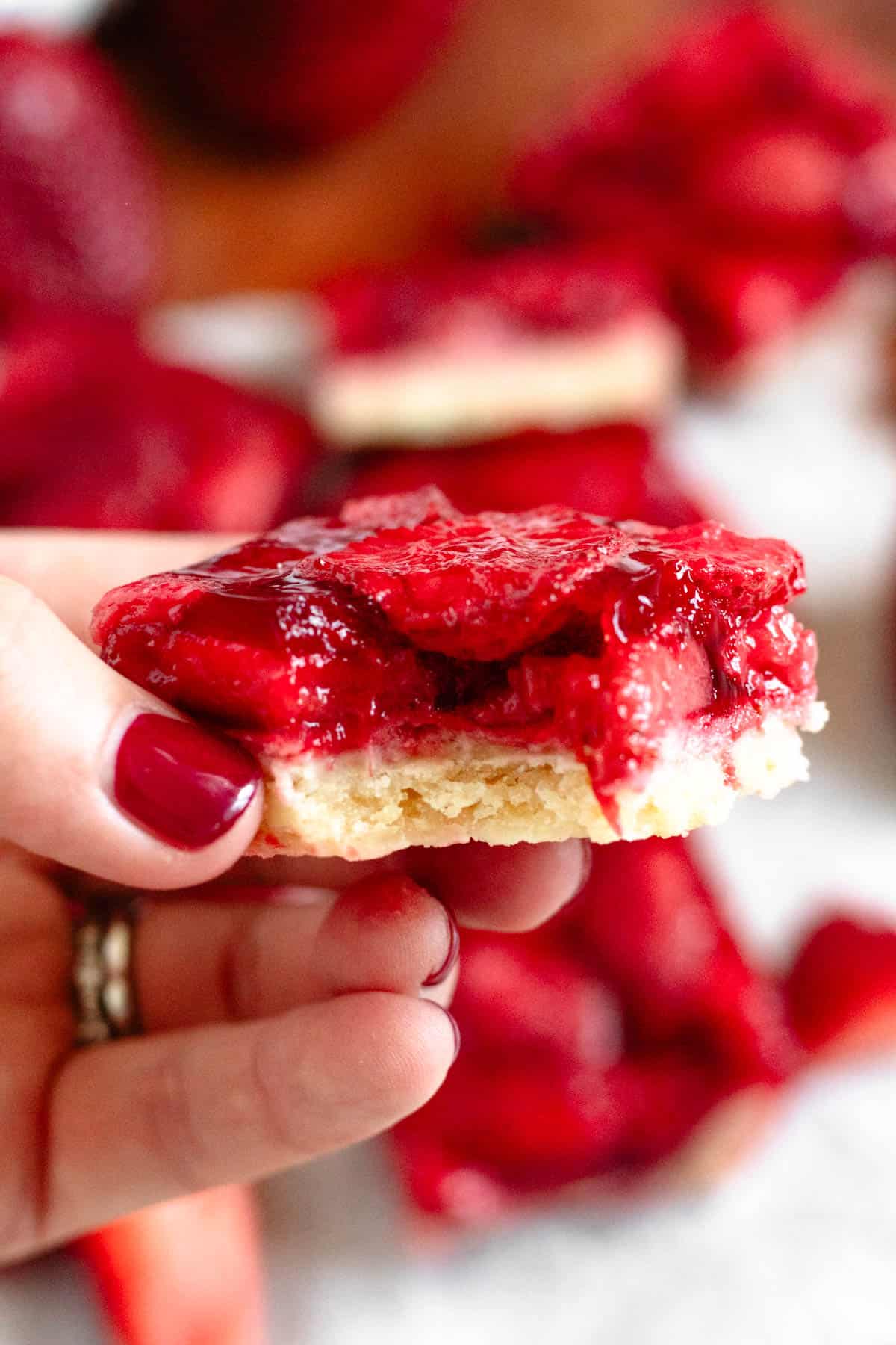 Strawberry Bars - The Domestic Spoon