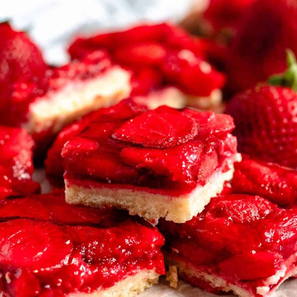 Strawberry Bars - The Domestic Spoon